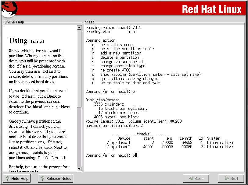 Partitioning with fdasd